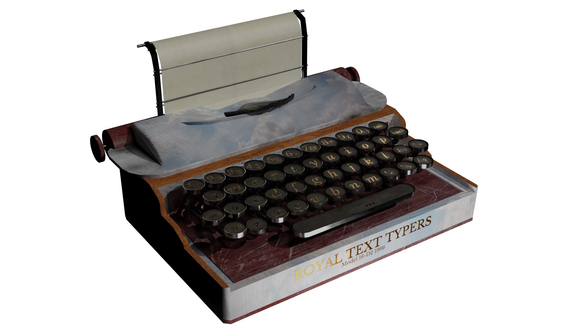 3D Model Typewriter - TurboSquid 2050710