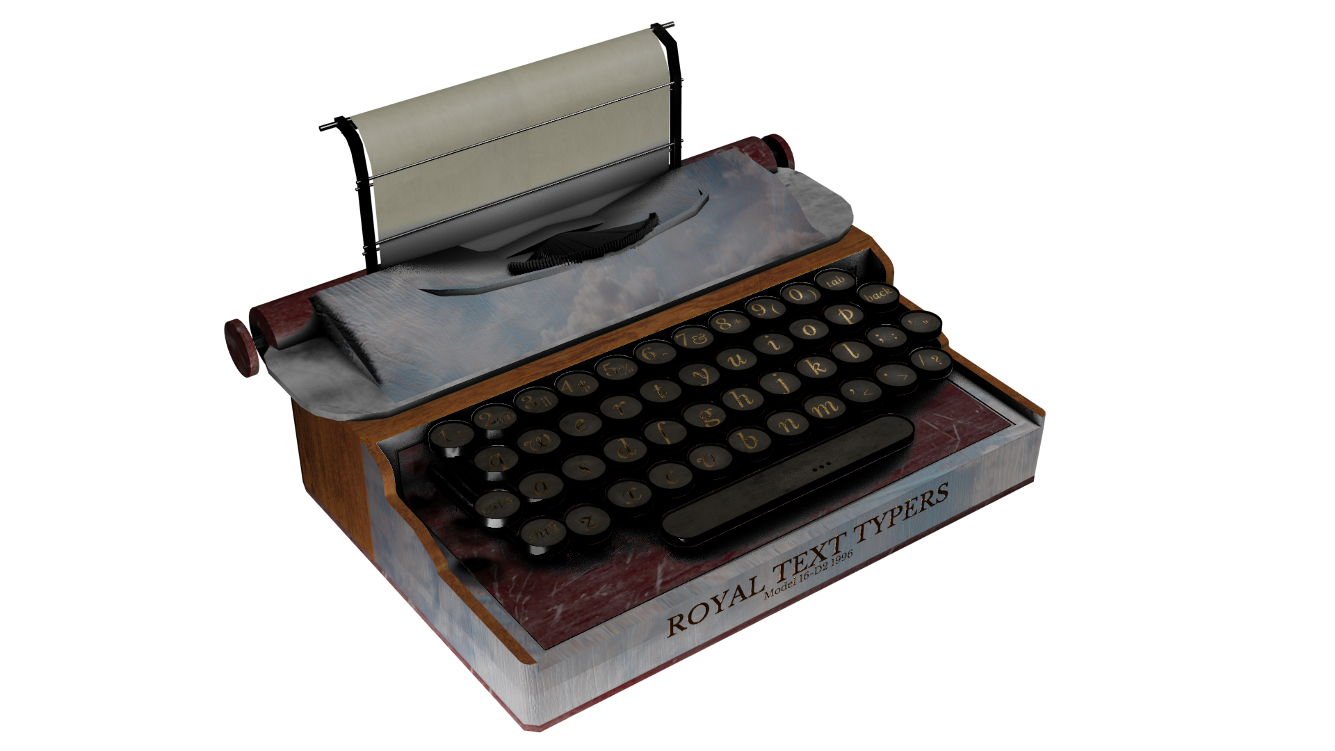 3D Model Typewriter - TurboSquid 2050710