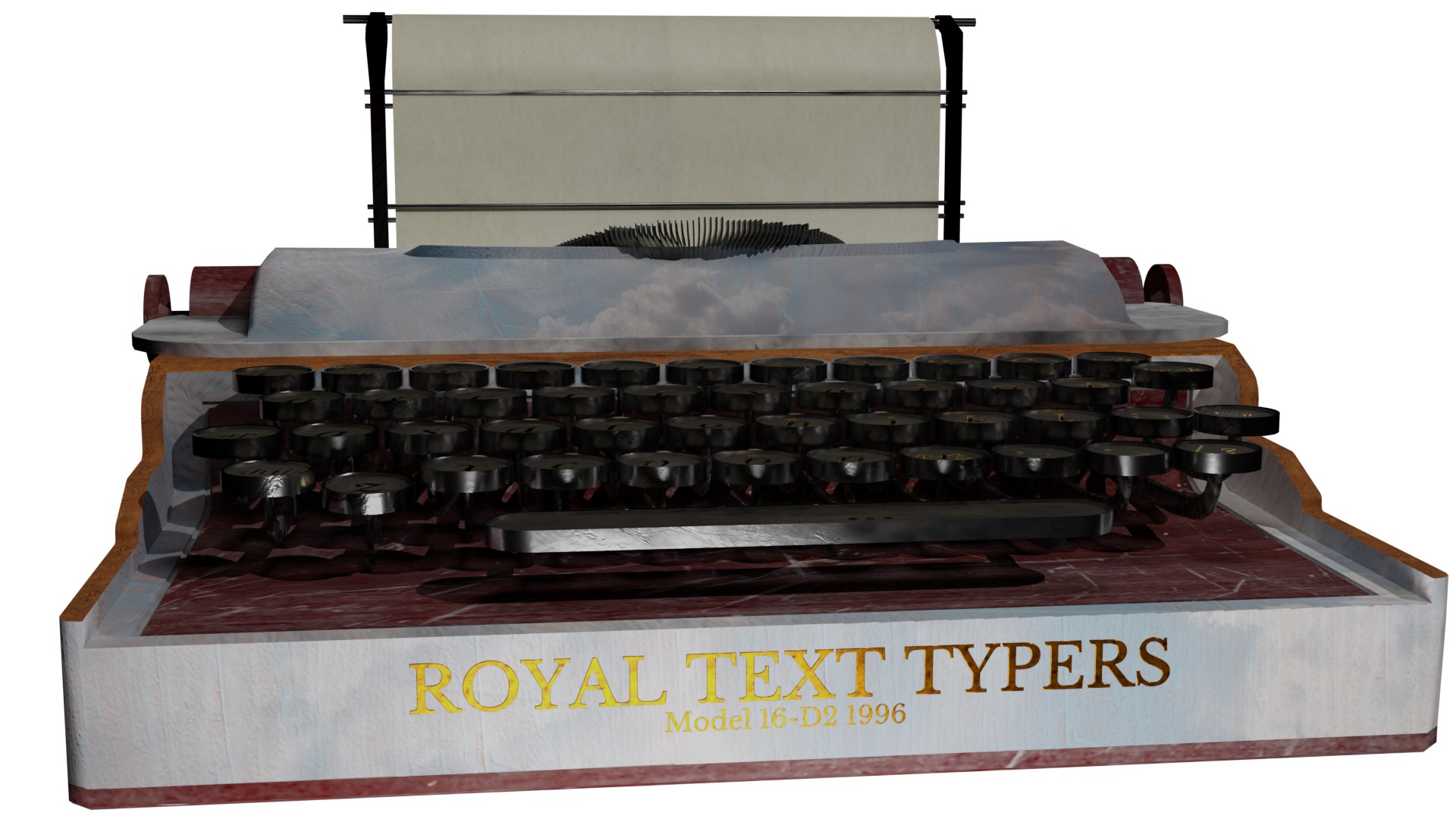 3D Model Typewriter - TurboSquid 2050710