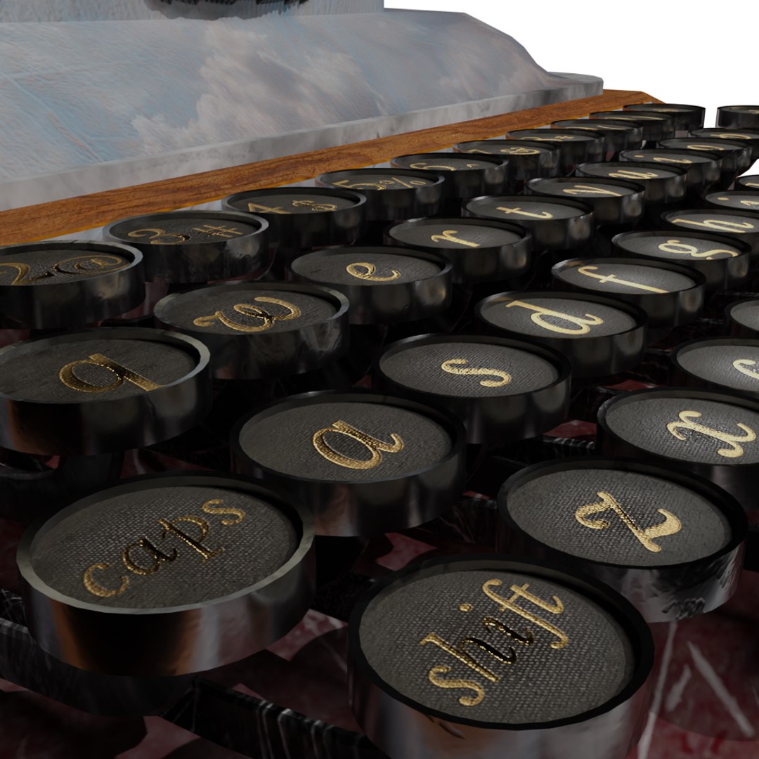 3D Model Typewriter - TurboSquid 2050710