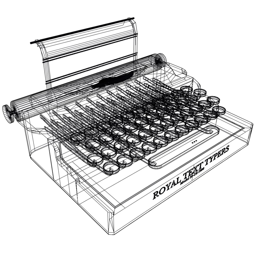 3D Model Typewriter - TurboSquid 2050710
