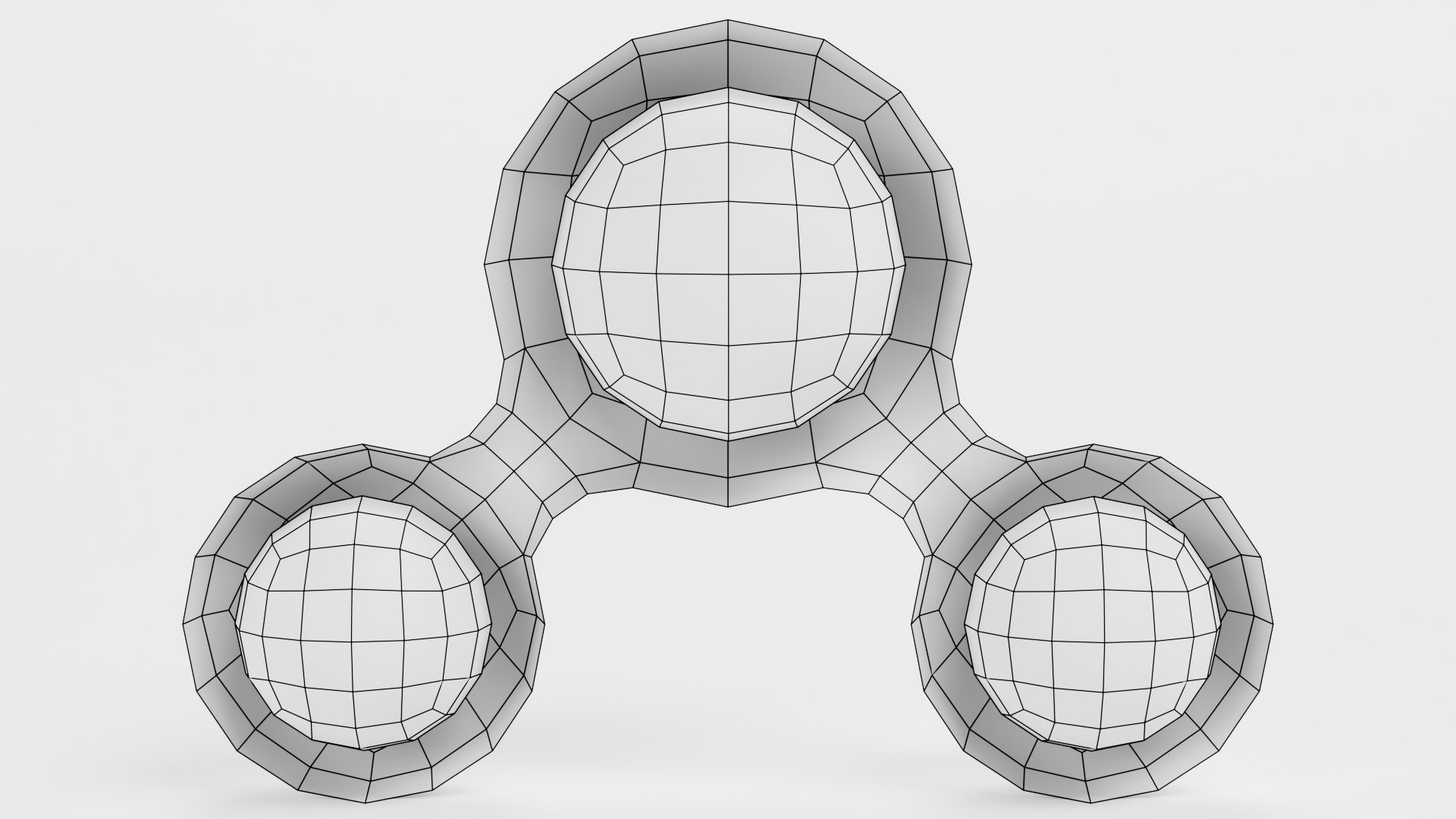 H2O Molecule 3D Model - TurboSquid 2444200