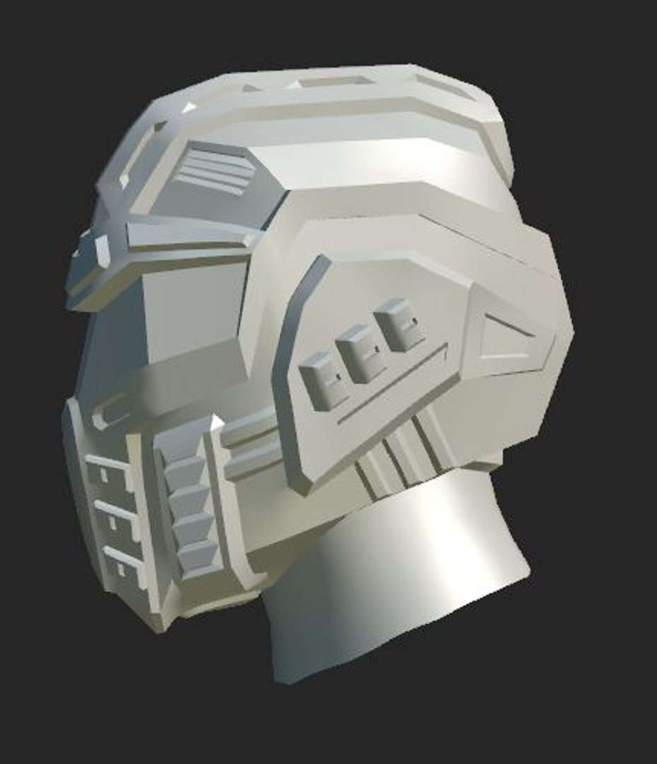 Helmet Sci Fi 3d Obj