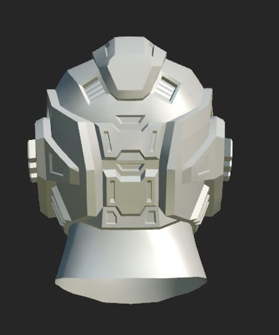 Helmet Sci Fi 3d Obj