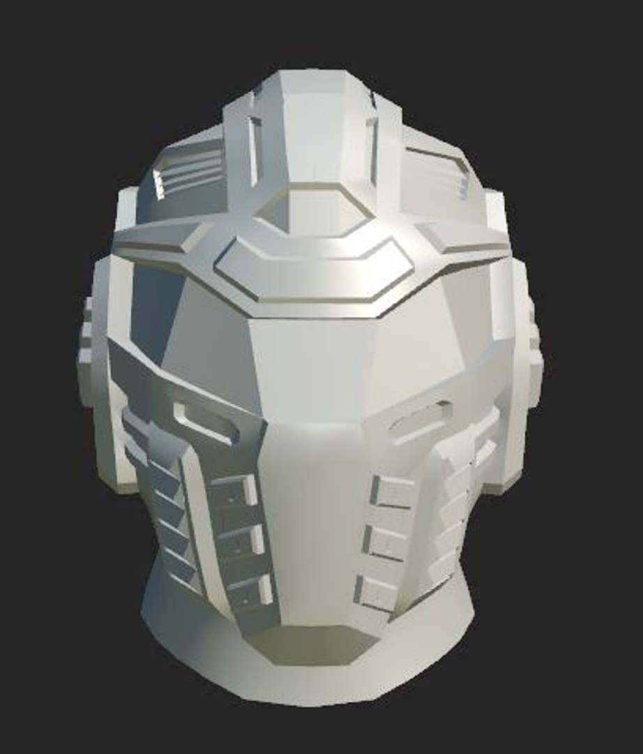 Helmet Sci Fi 3d Obj