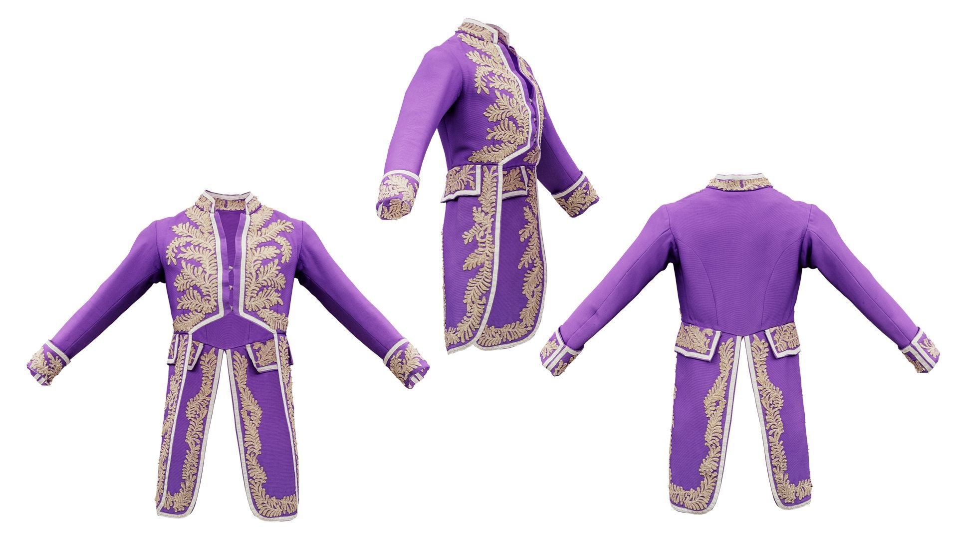 3D Lackey Jacket Alt - TurboSquid 1850689