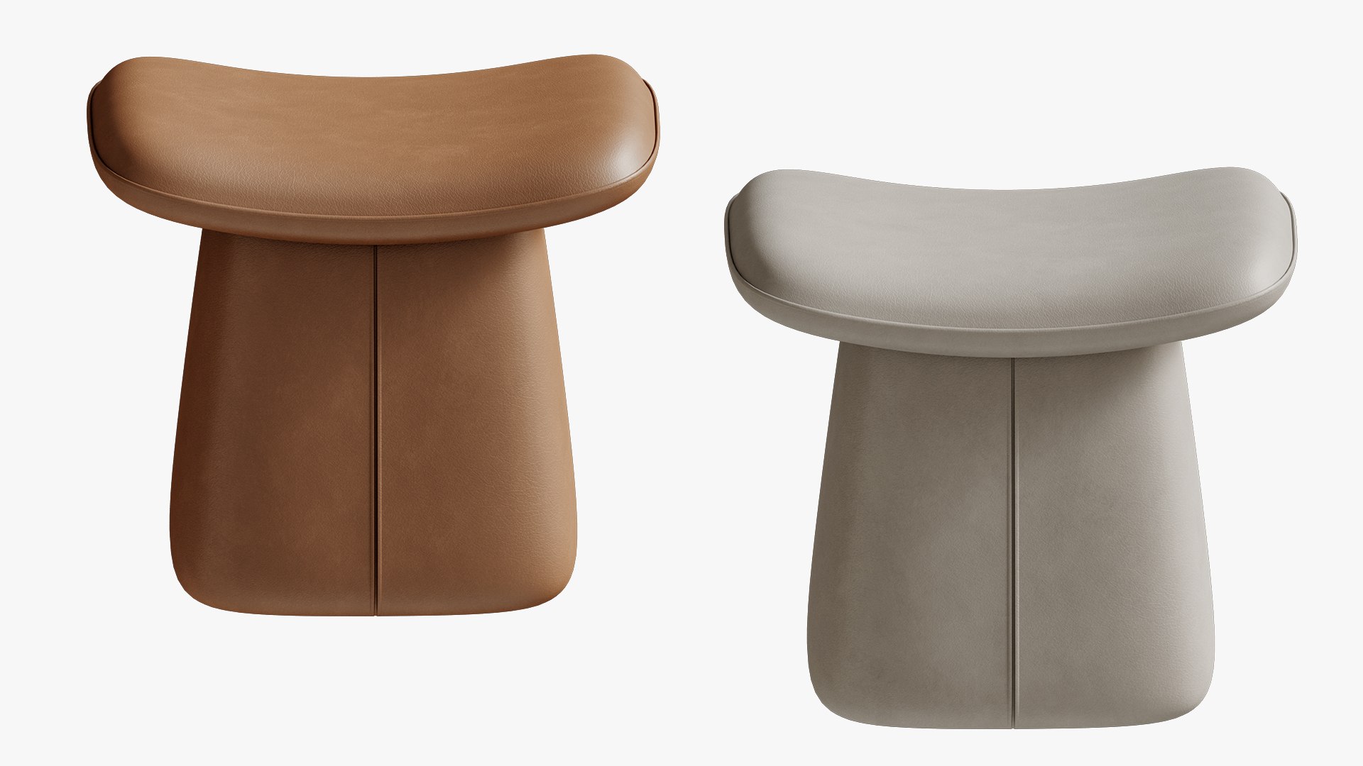 Modern Microfiber Leather Fabric Makeup Stool 3D Model - TurboSquid 2203561