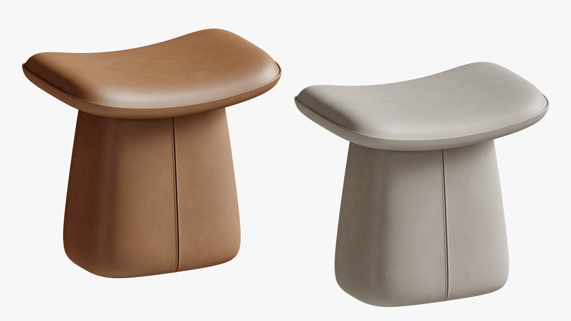 Modern Microfiber Leather Fabric Makeup Stool 3D Model - TurboSquid 2203561