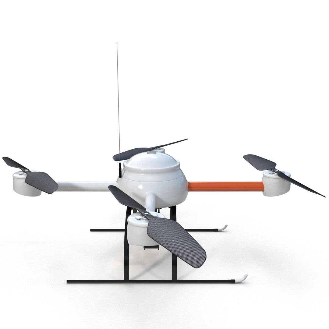 3d Model Quadcopter Mini Drone 2