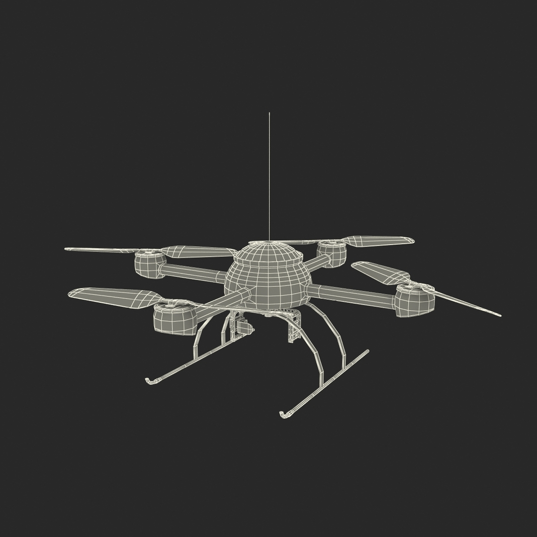3d Model Quadcopter Mini Drone 2