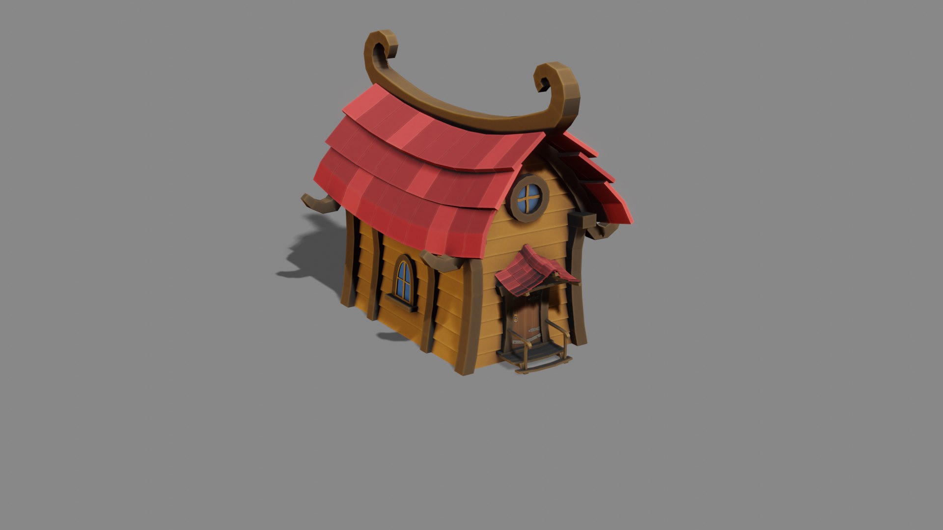 Cartoon house 3D model - TurboSquid 1384344