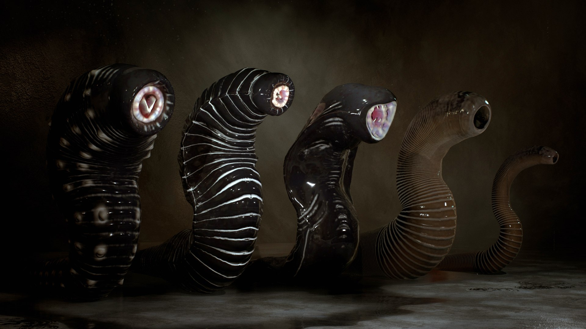 3D model giant leeches - TurboSquid 1337052