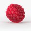 3d Realistic Raspberry Real Fruit Model