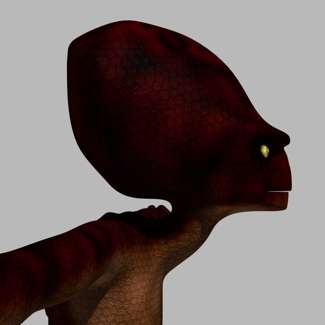 3d Alien Creature Model