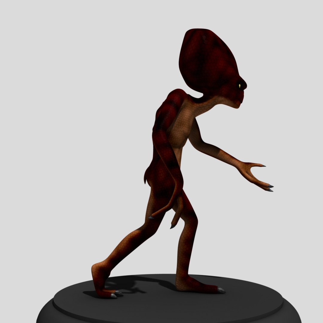 3d Alien Creature Model