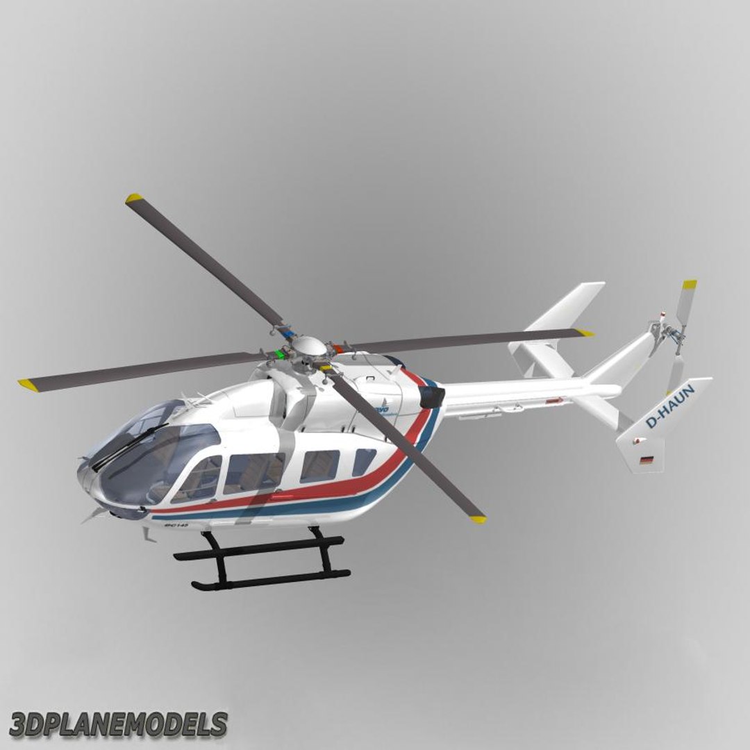 3d Model Eurocopter Ec-145 Meravo Helicopters