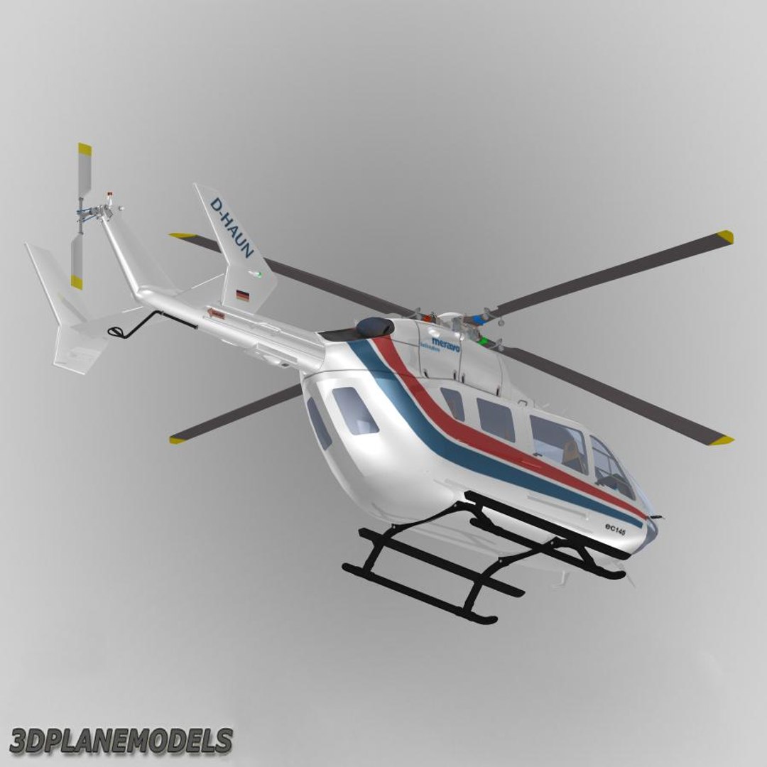 3d Model Eurocopter Ec-145 Meravo Helicopters