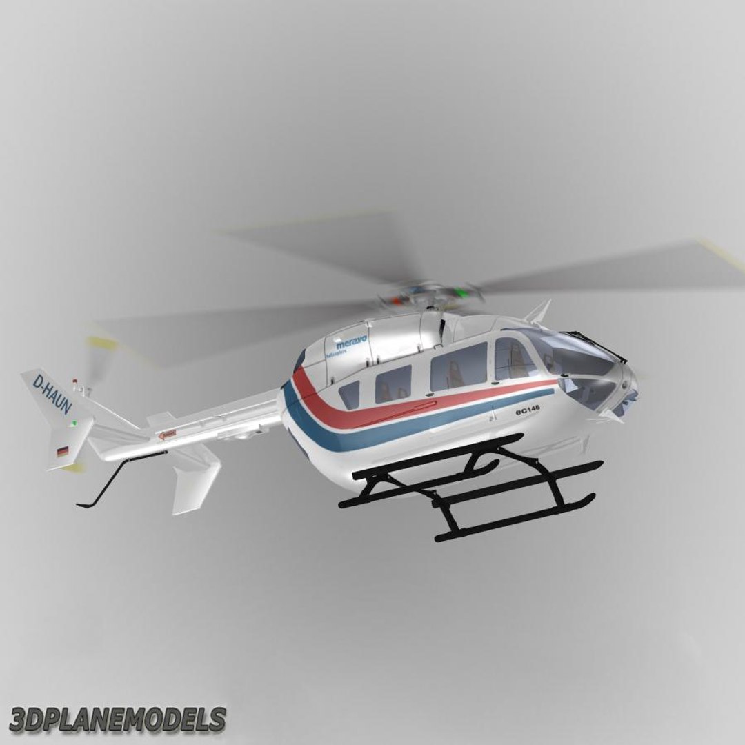 3d Model Eurocopter Ec-145 Meravo Helicopters