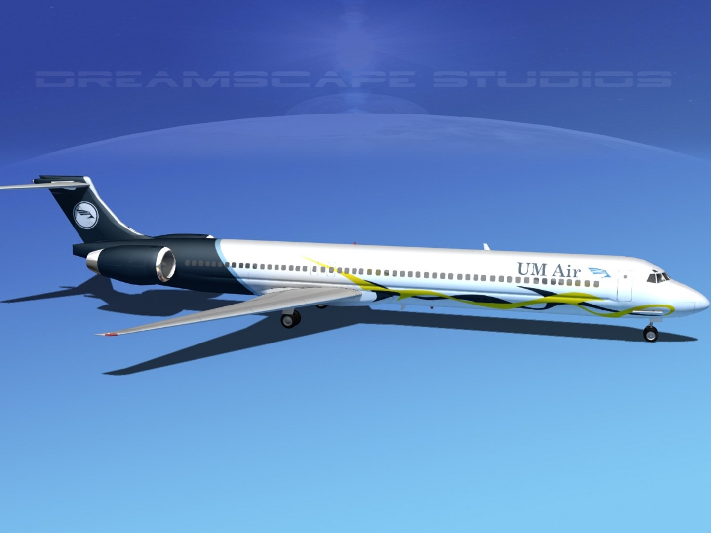 Mcdonnell Douglas Md-80 3d Max