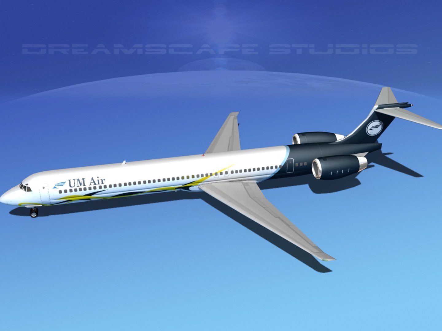 Mcdonnell Douglas Md-80 3d Max