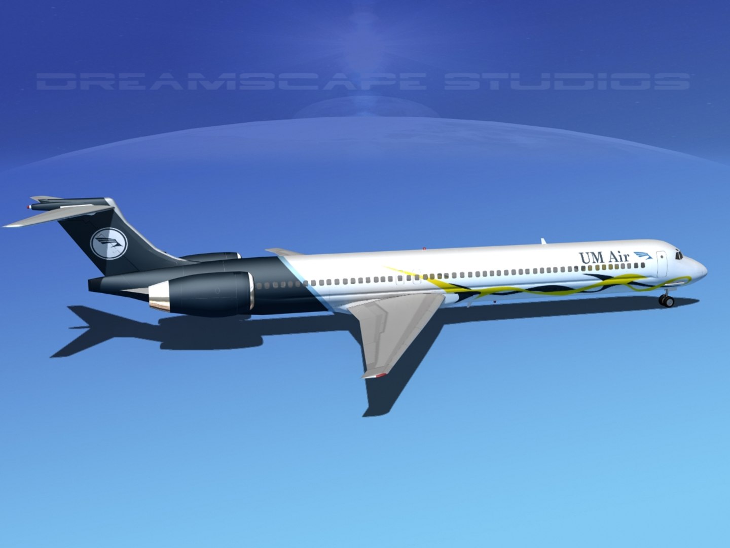 Mcdonnell Douglas Md-80 3d Max