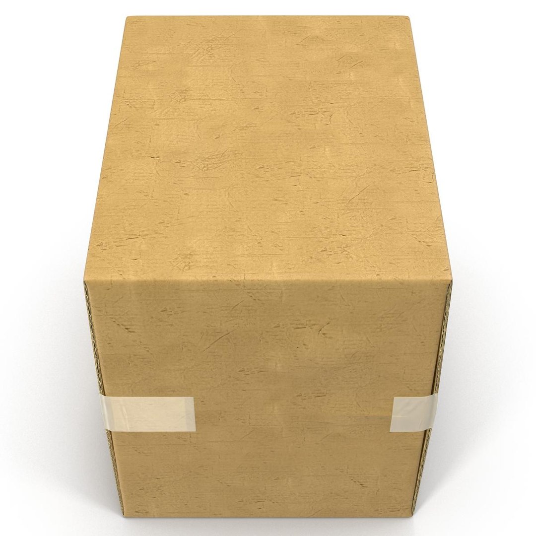 3ds Max Cardboard Box 2