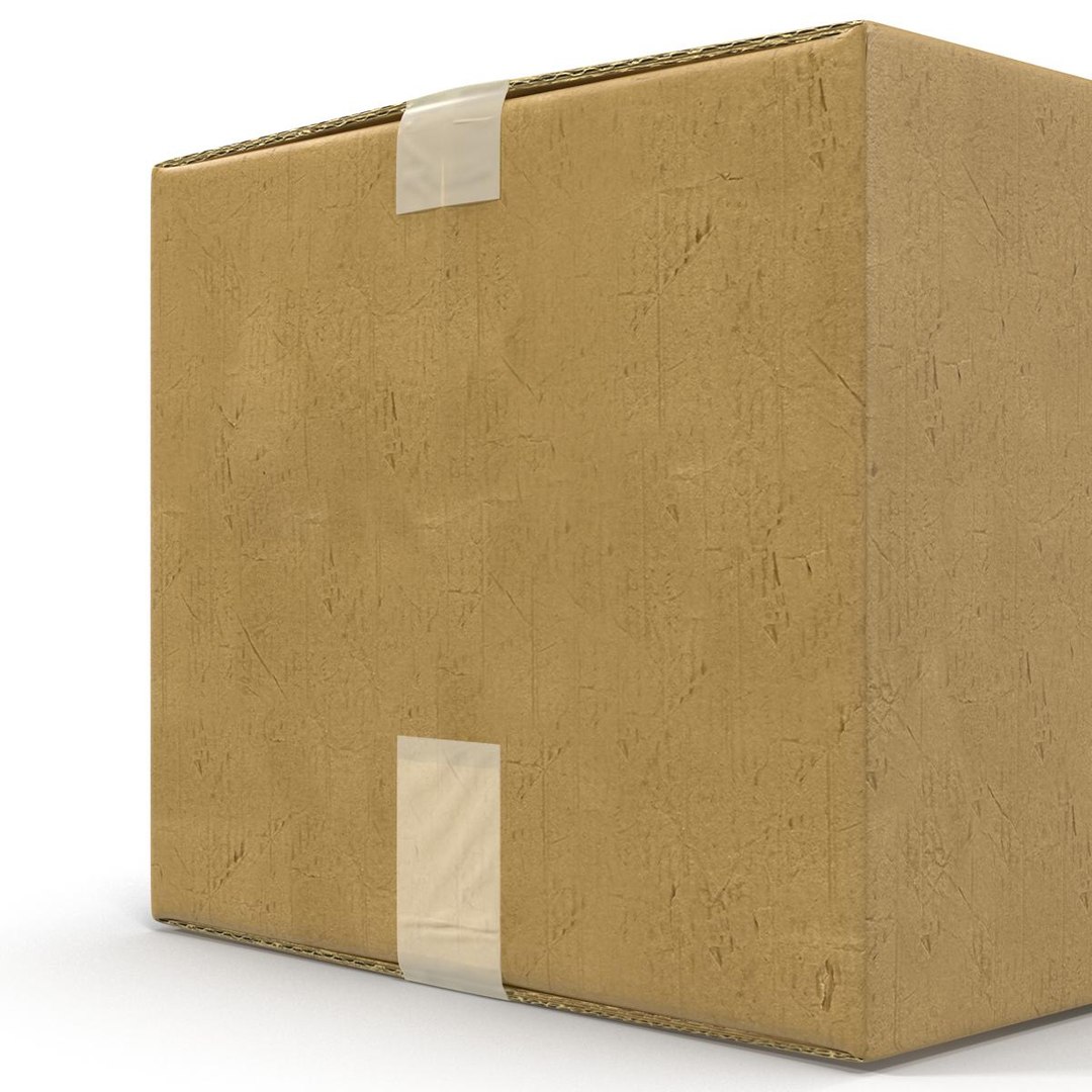 3ds Max Cardboard Box 2