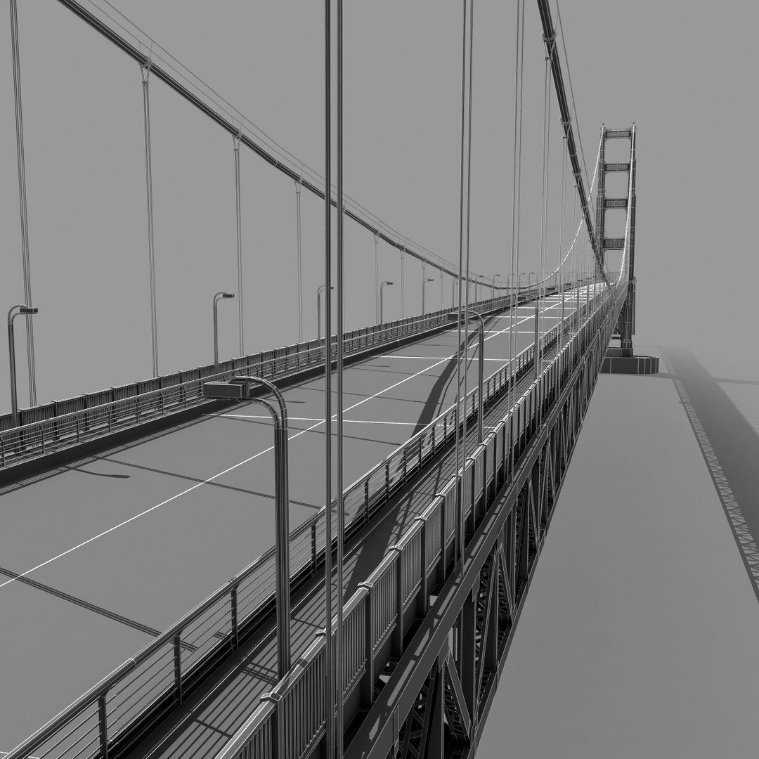 golden gate bridge 3d model