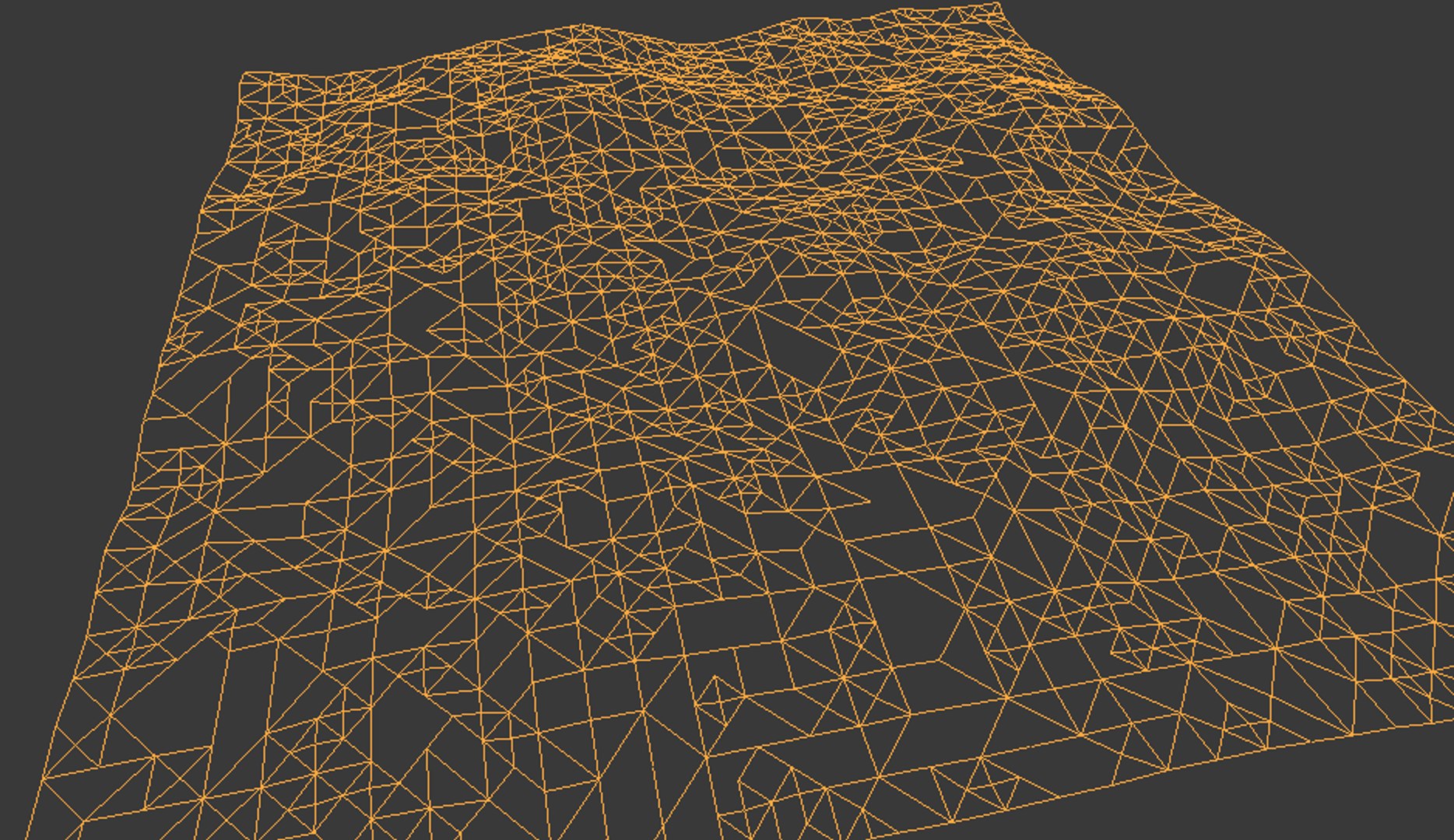 3d desert mesh model