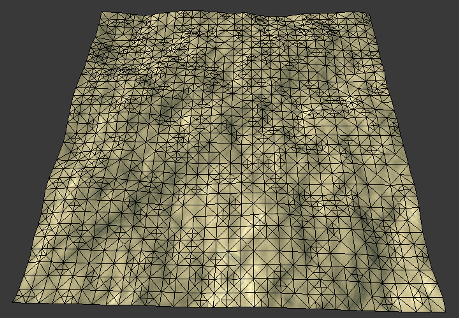 3d desert mesh model