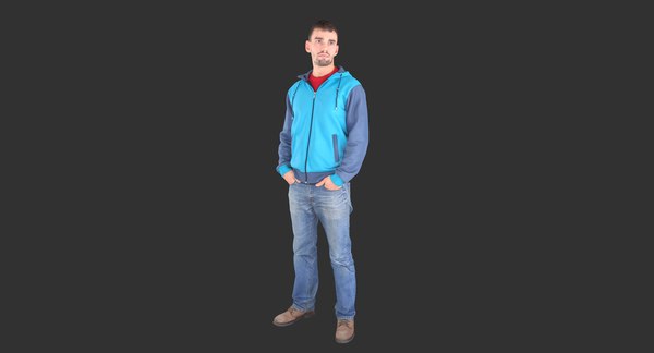 3d casual man