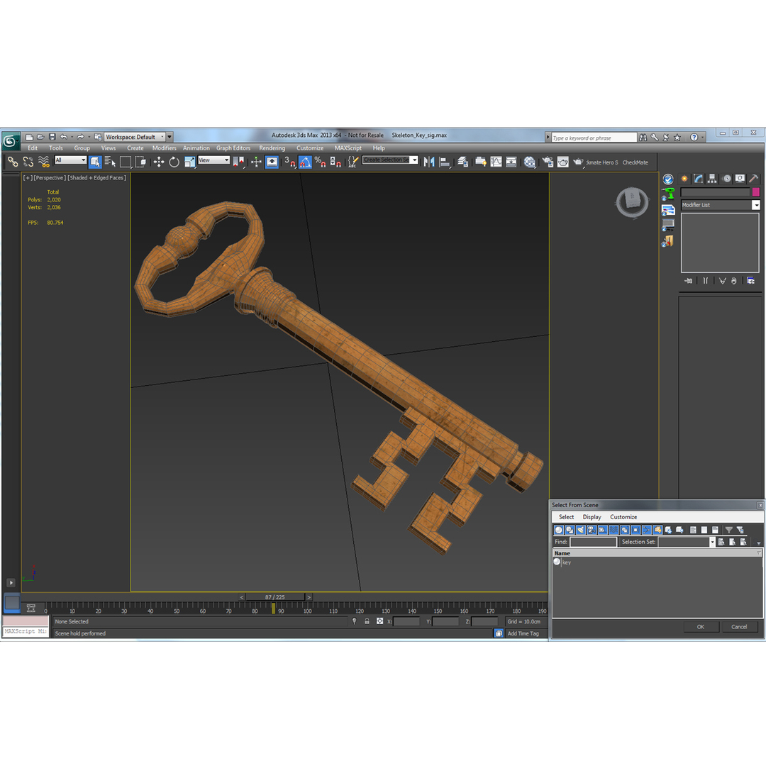 3d model skeleton key