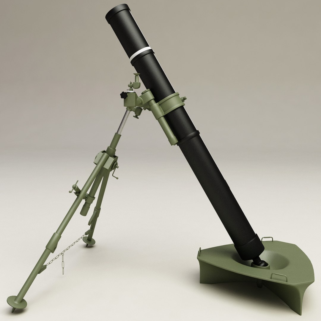 mortar 120mm 3d model