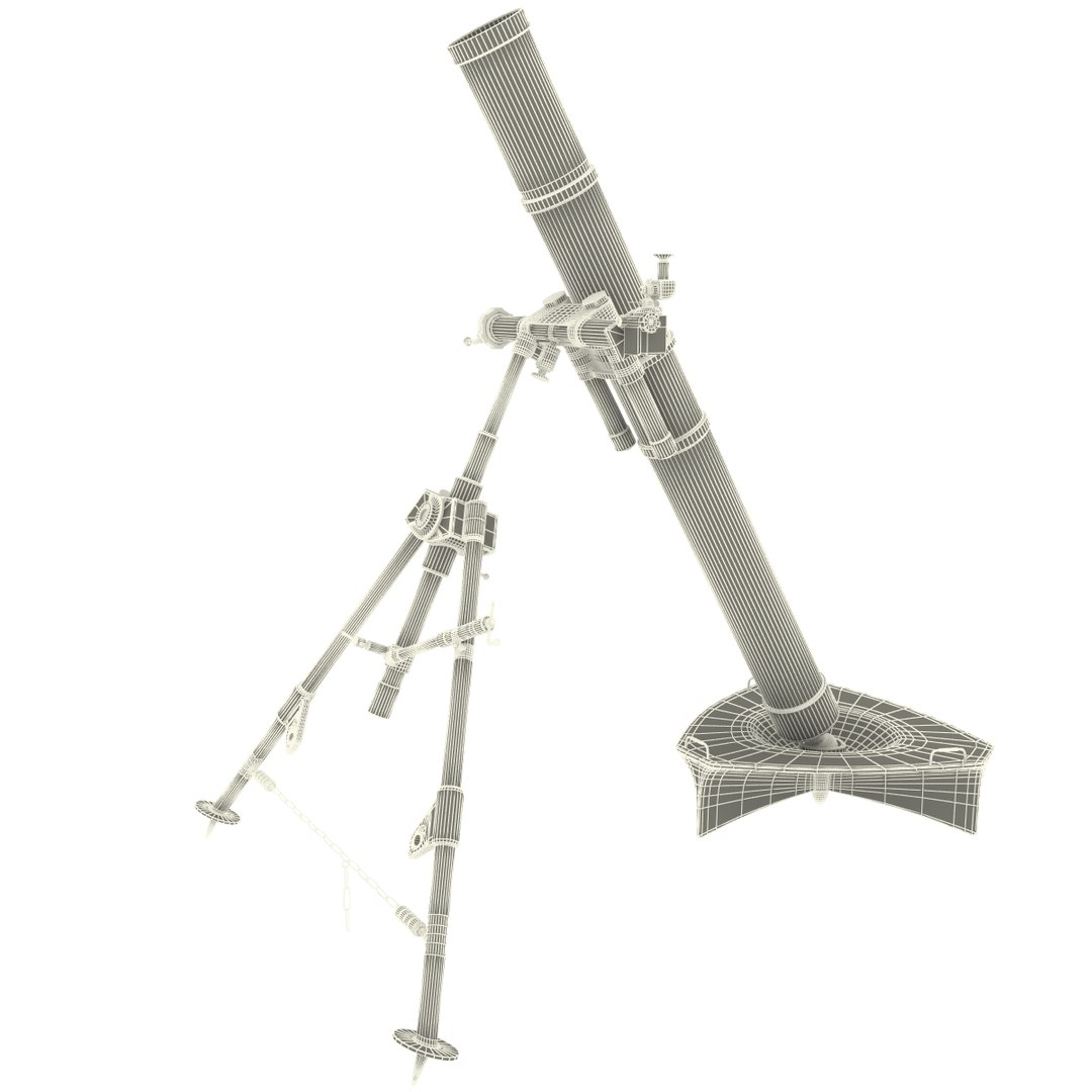 mortar 120mm 3d model