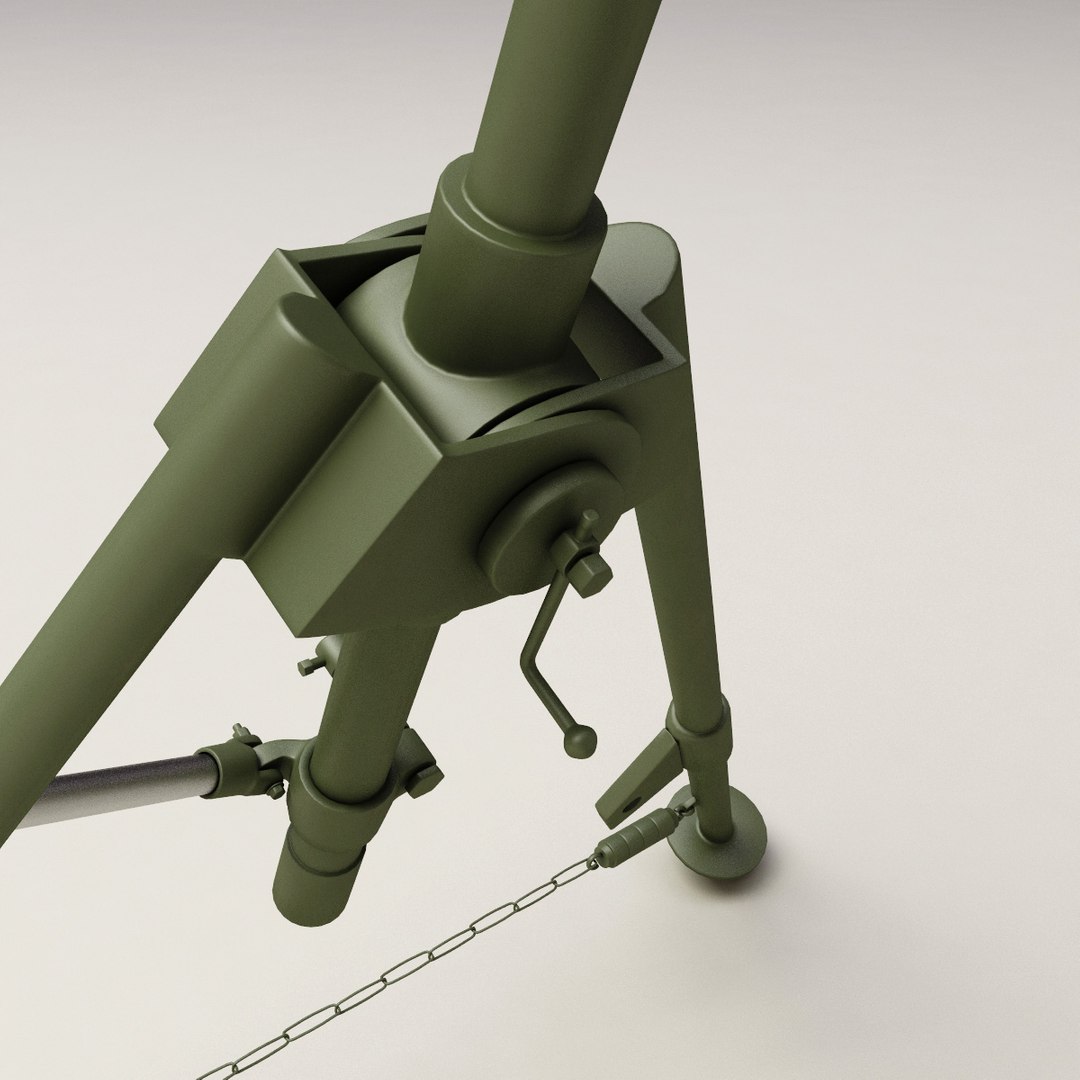 mortar 120mm 3d model