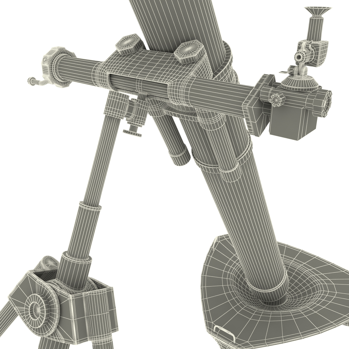 mortar 120mm 3d model