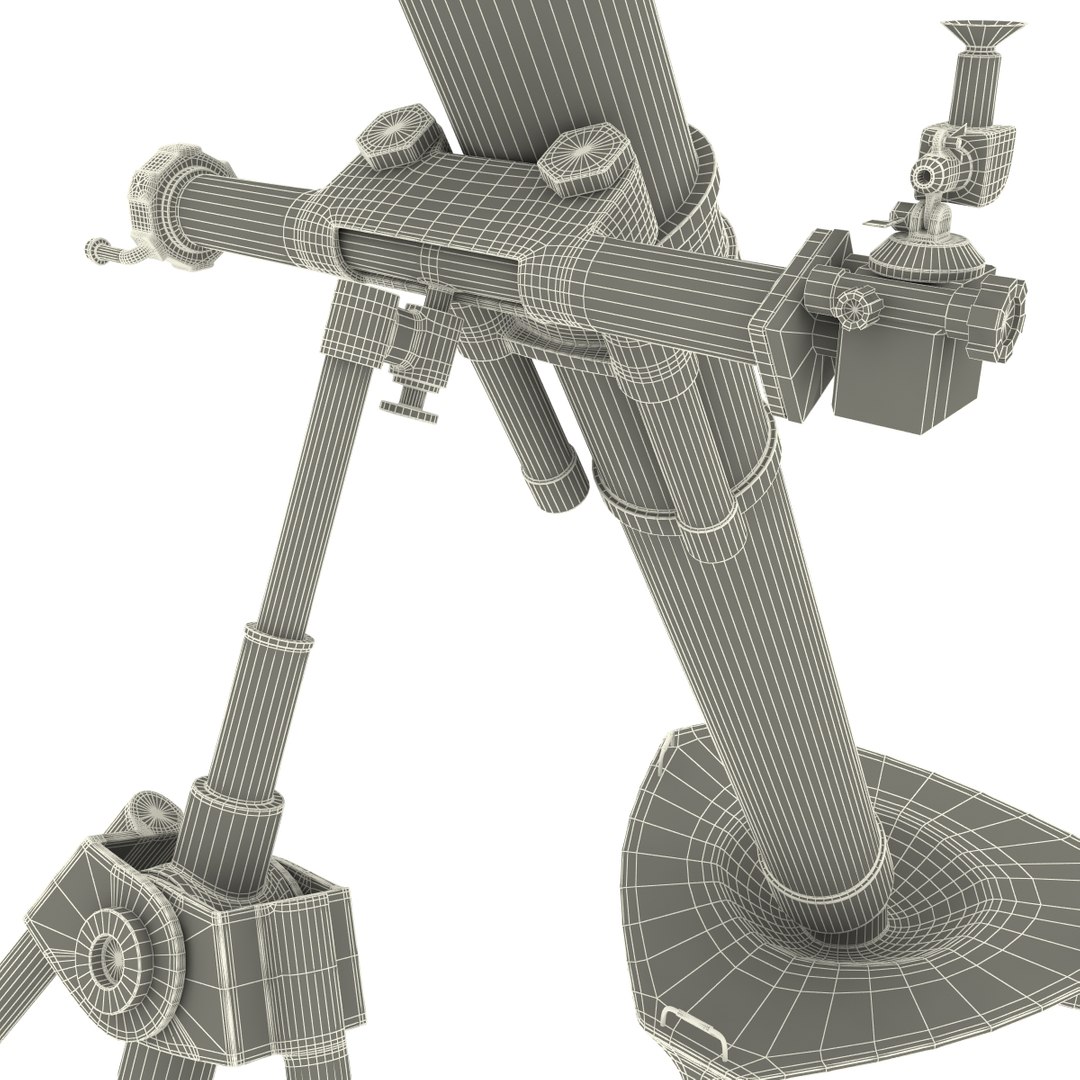 mortar 120mm 3d model
