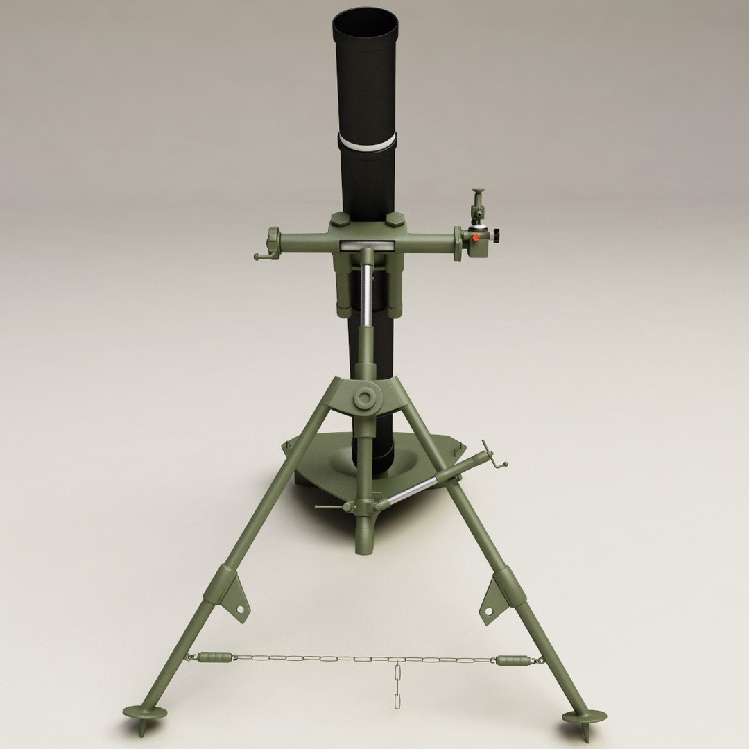 mortar 120mm 3d model