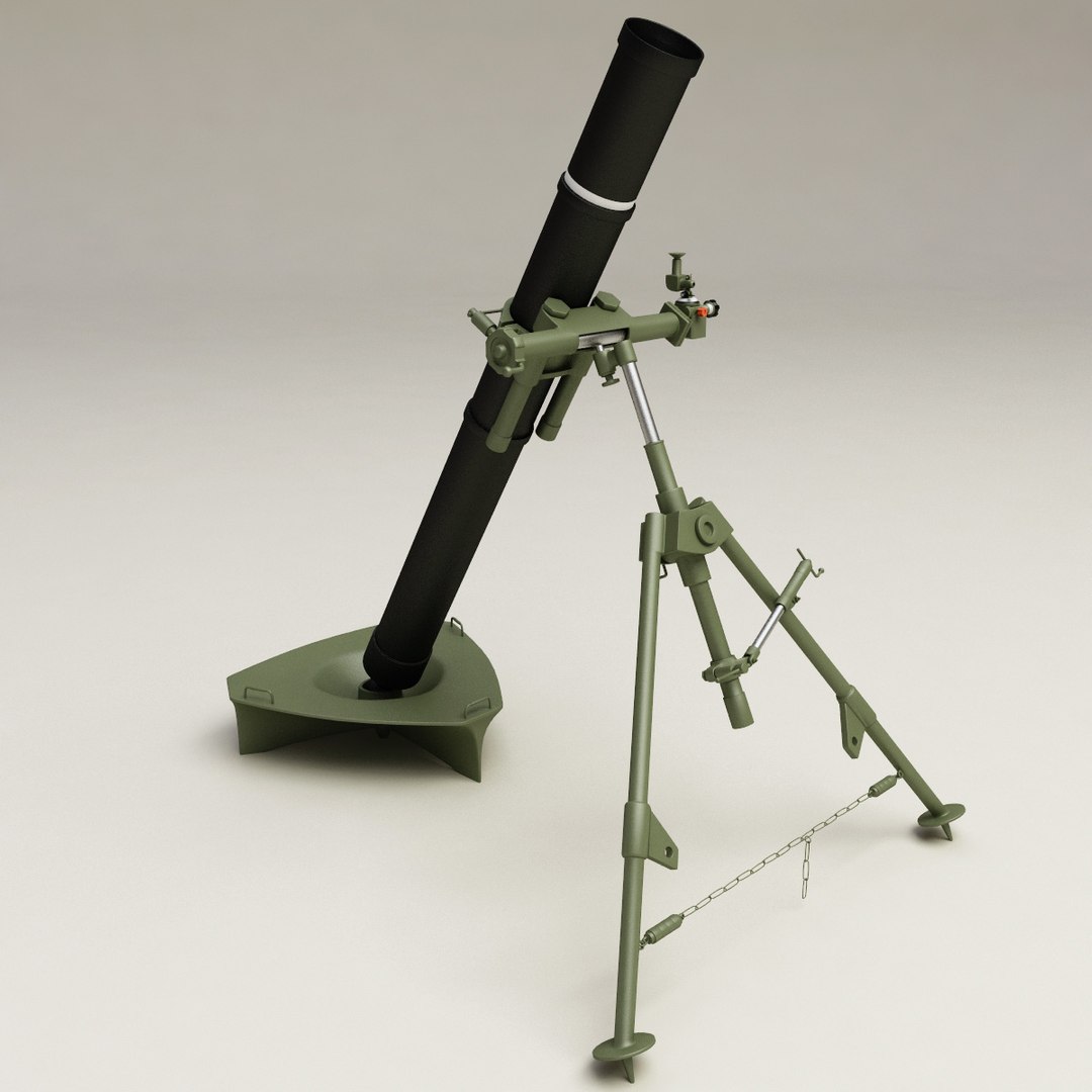 mortar 120mm 3d model
