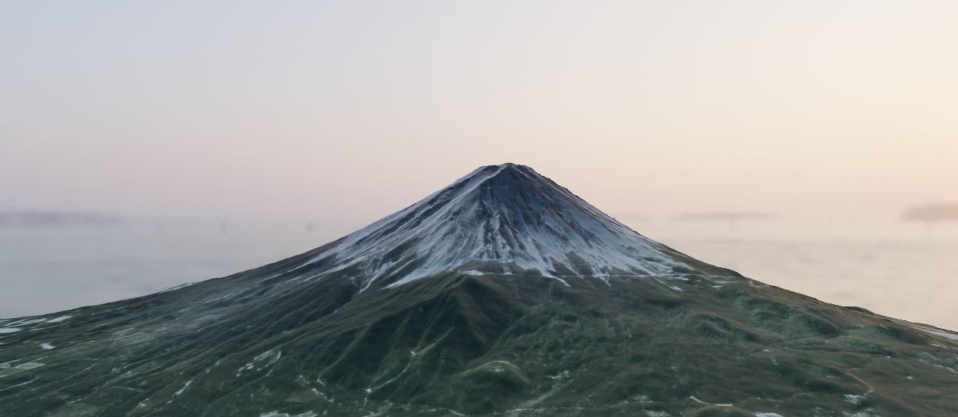 3D Model Mt Fuji Terrain - TurboSquid 1632085