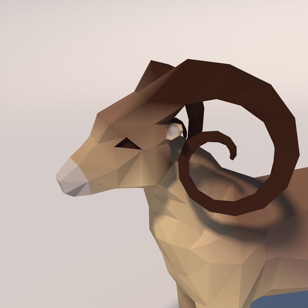 3D Model Ready Low-poly Goat - TurboSquid 1358209