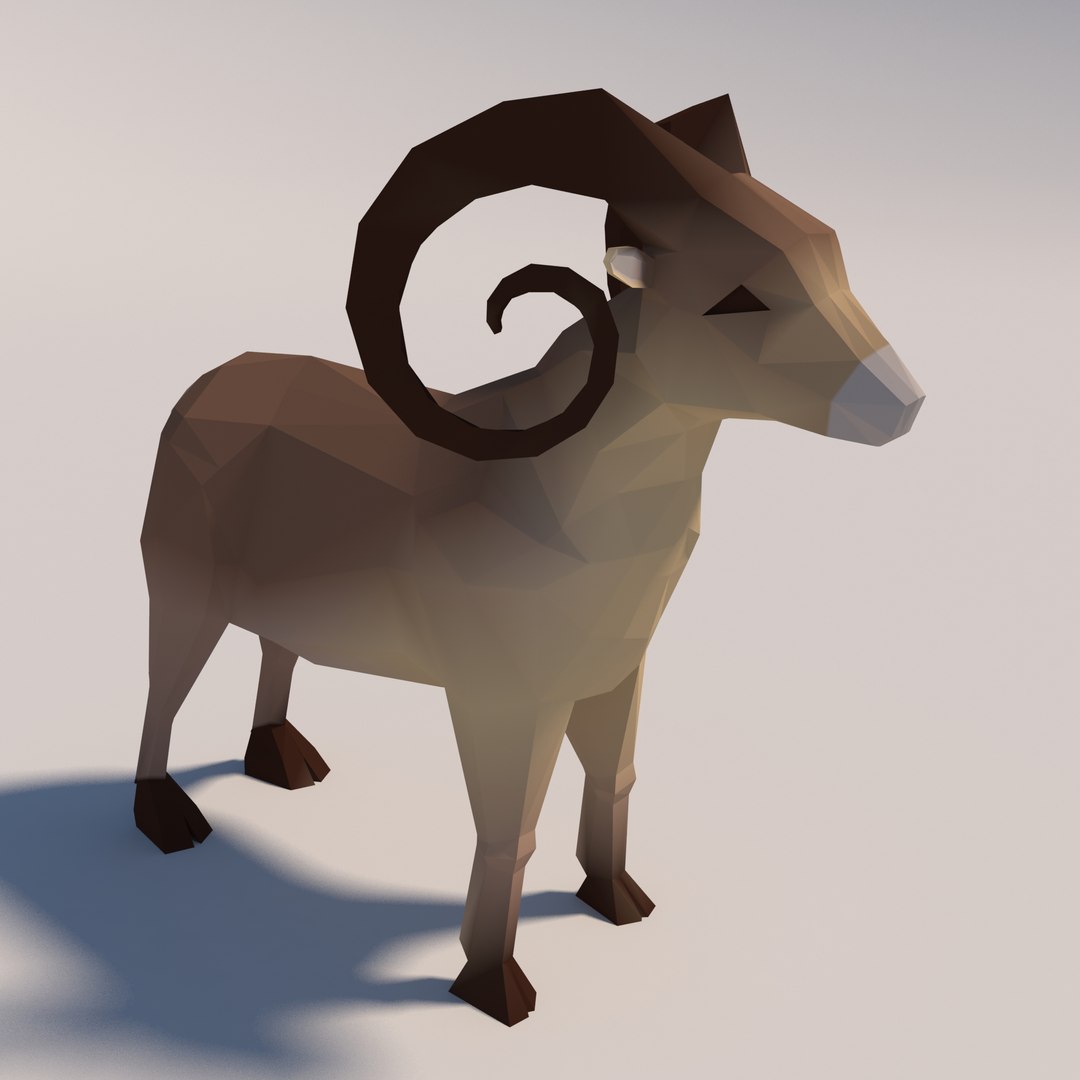 3D Model Ready Low-poly Goat - TurboSquid 1358209