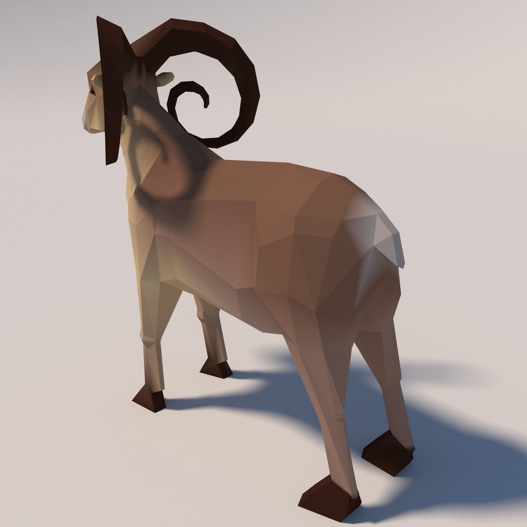 3D Model Ready Low-poly Goat - TurboSquid 1358209