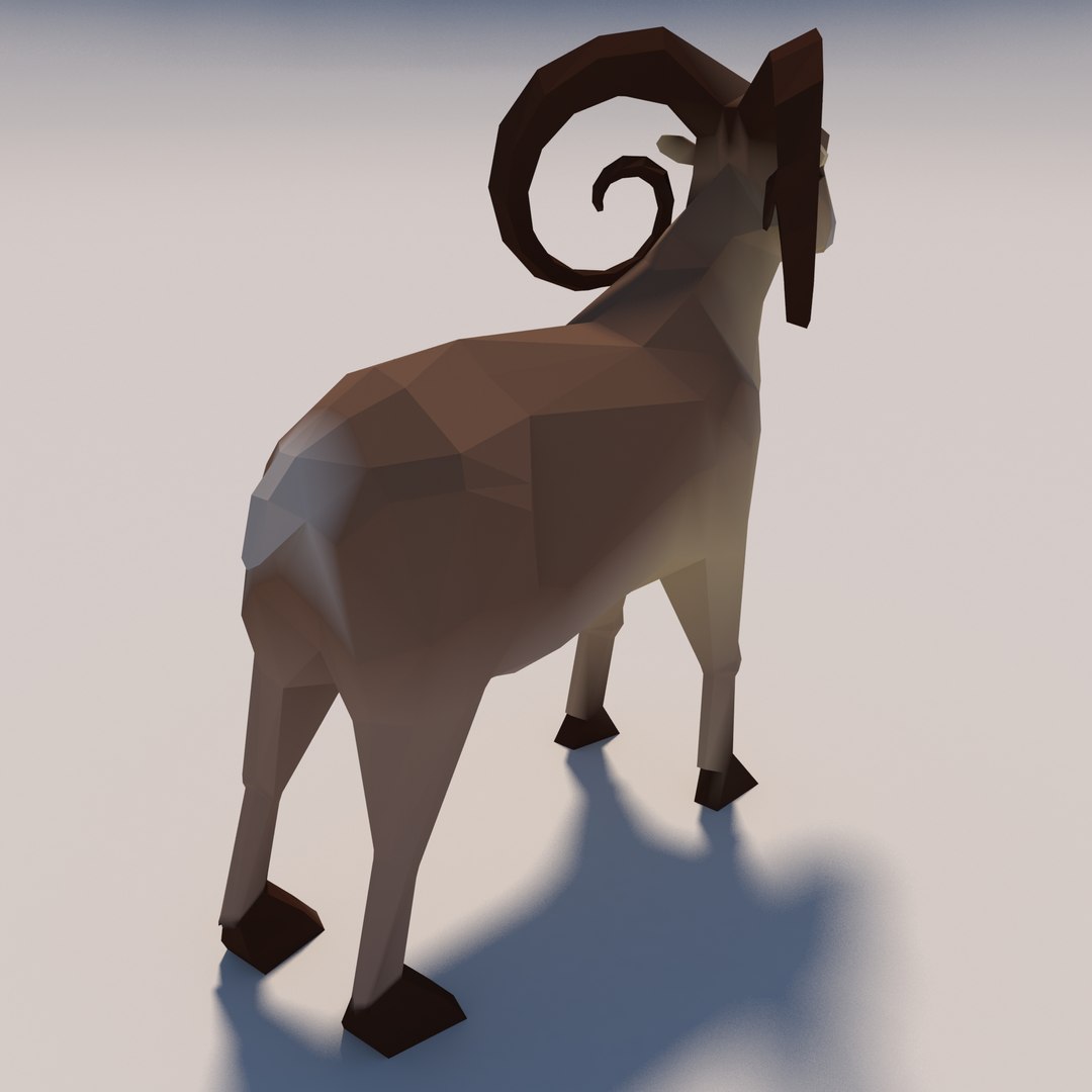 3D Model Ready Low-poly Goat - TurboSquid 1358209