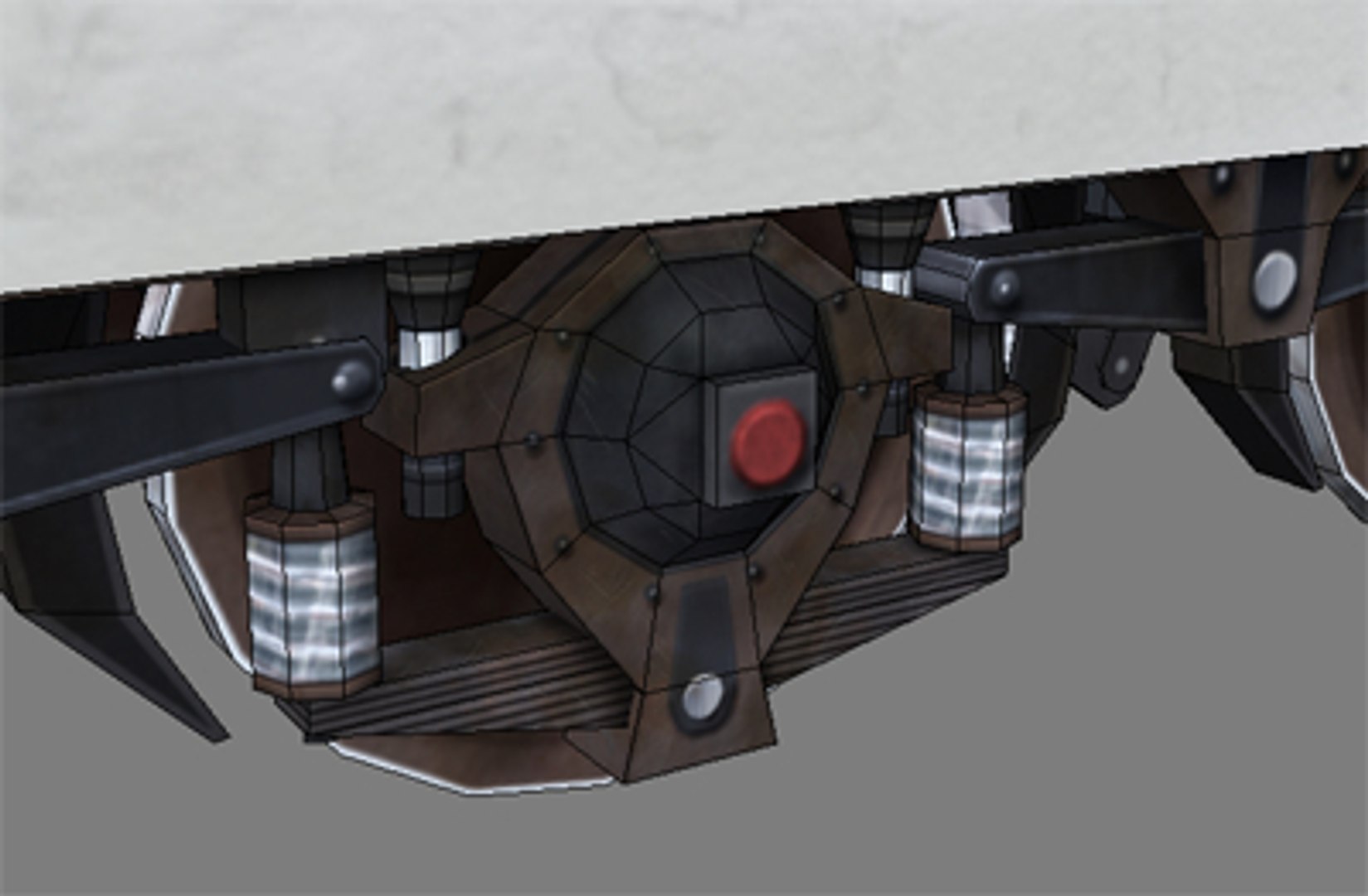 3d Low-poly Train Model