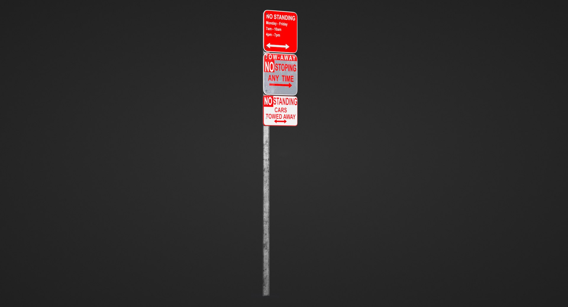 Street Signs 3D Model - TurboSquid 1384804