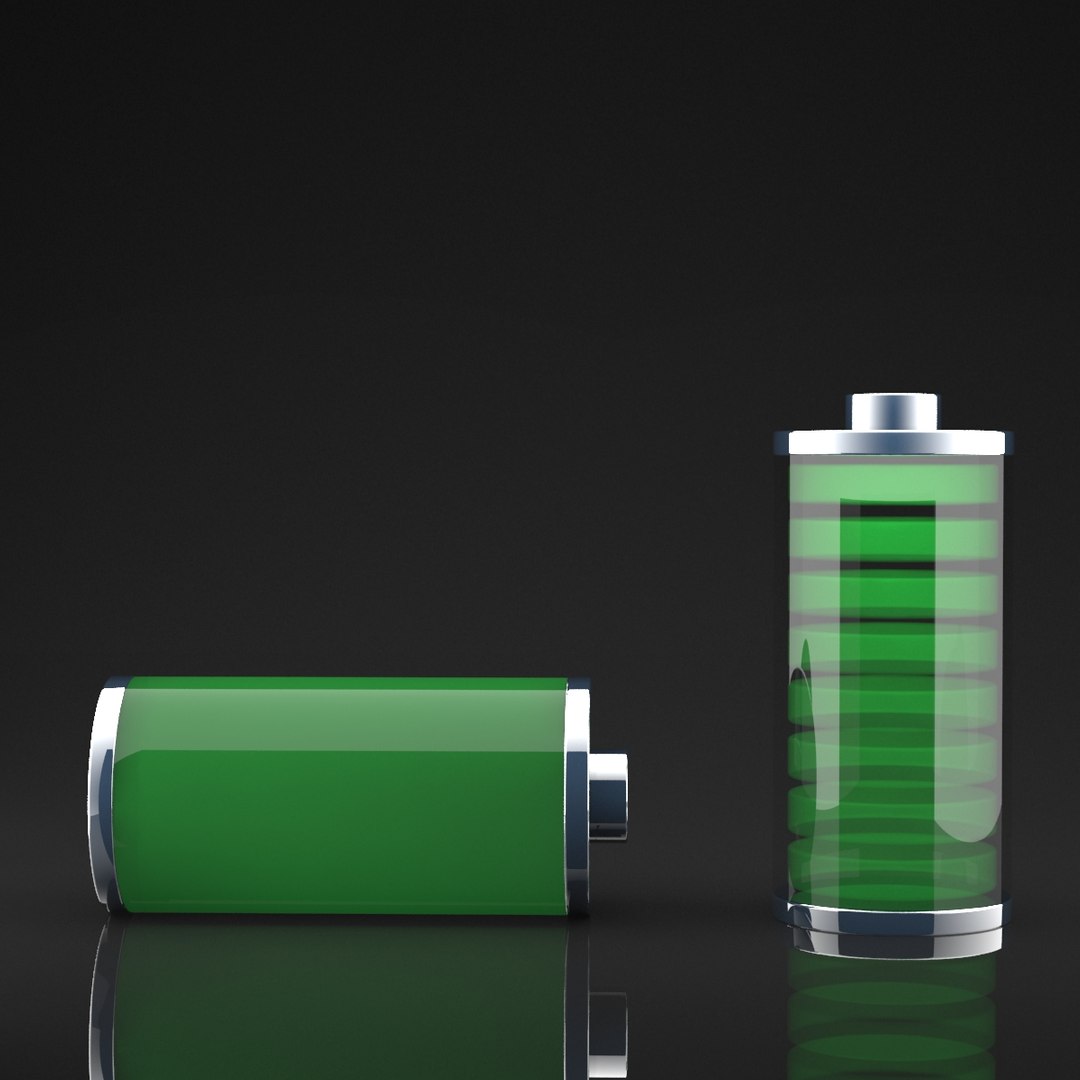 glass battery 3d model
