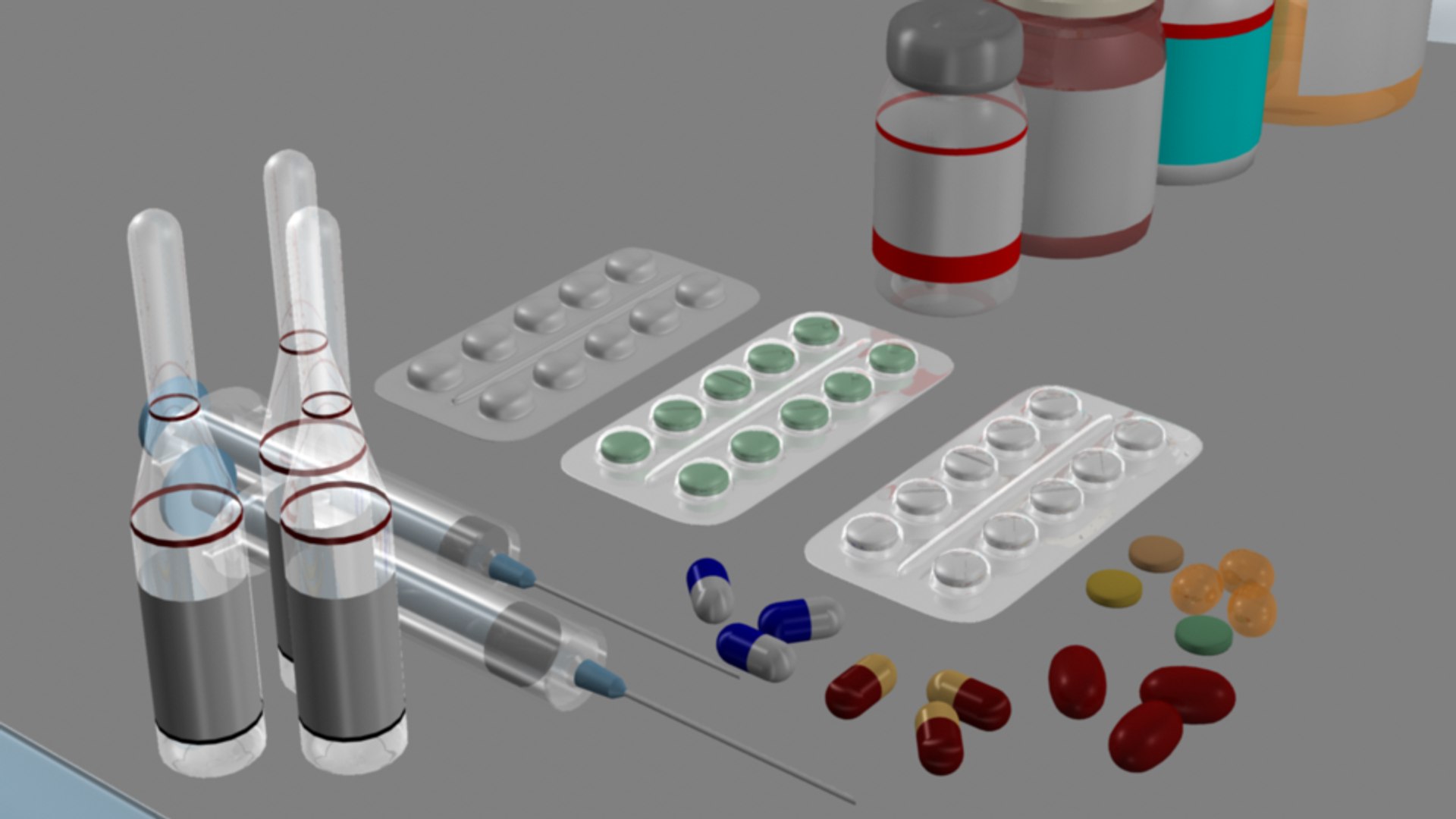 Medicine Pills Capsules 3D - TurboSquid 1456755