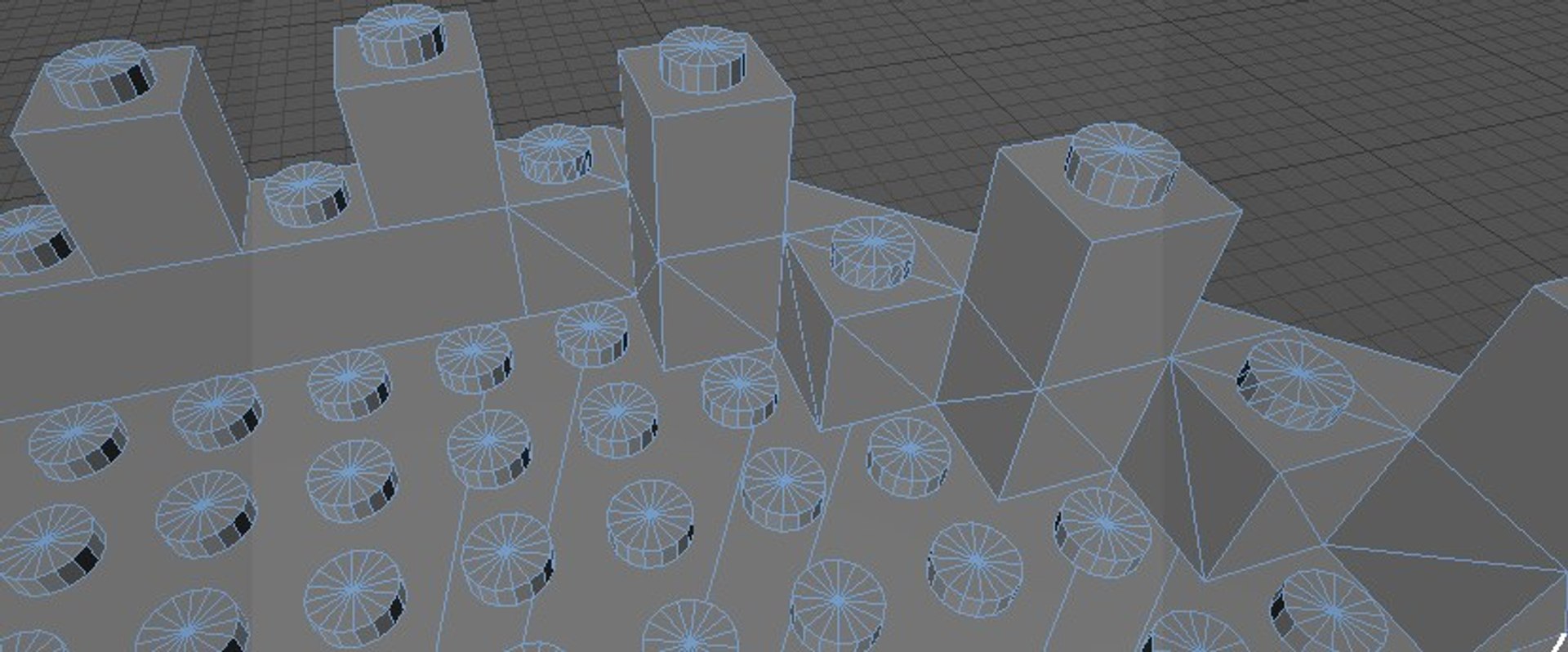 3d model lego large octagonal castle tower