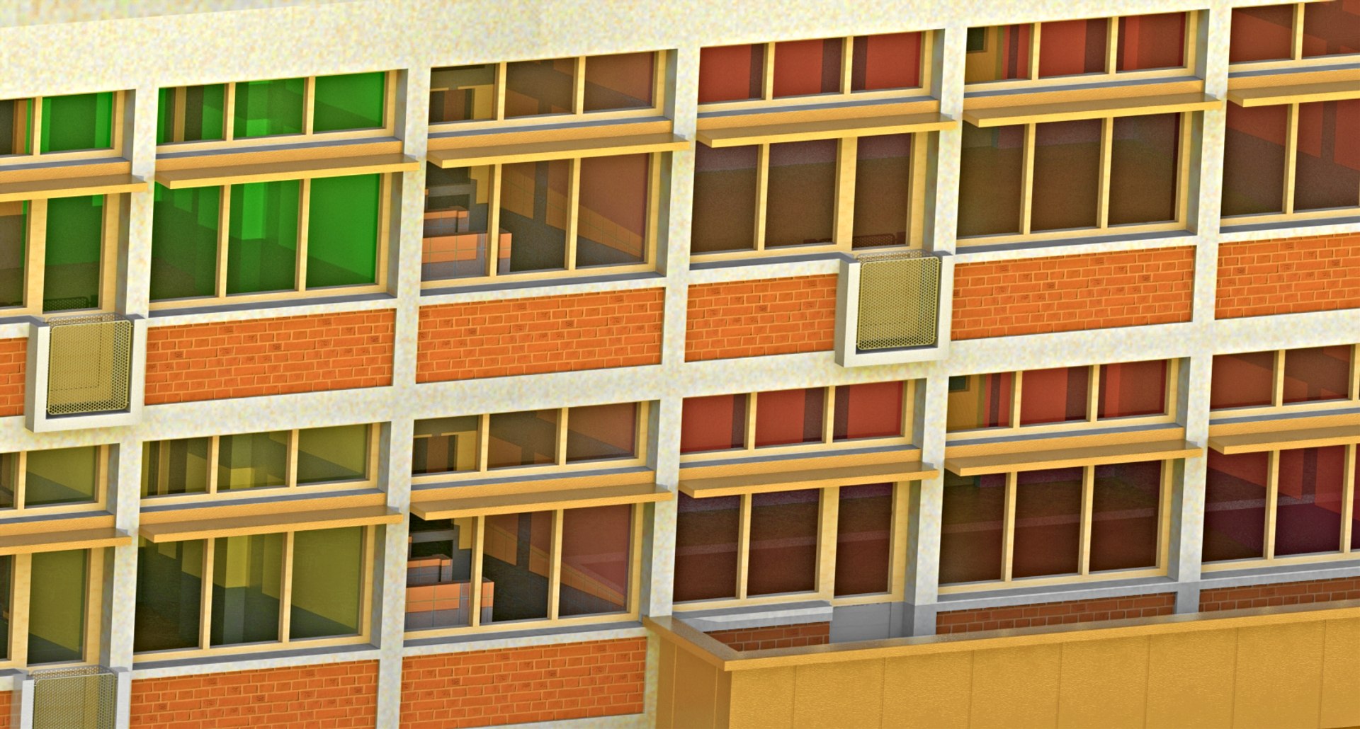 3D Kindergarten Walls Rendering - TurboSquid 1336934